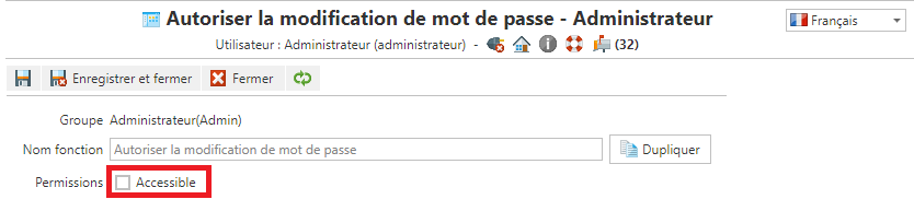 Autoriser la modification du mot de passe - AQManager Full Web ...
